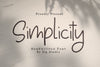 Simplicity - Handwritten Font - So Fontsy