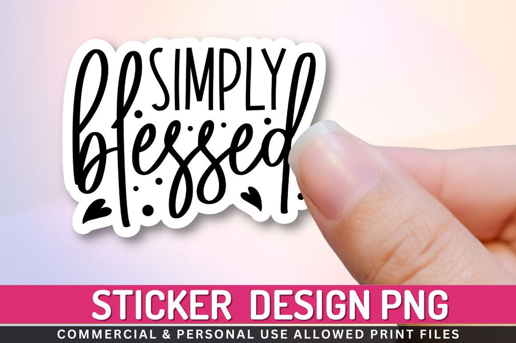 Simply blessed Sublimation PNG - So Fontsy