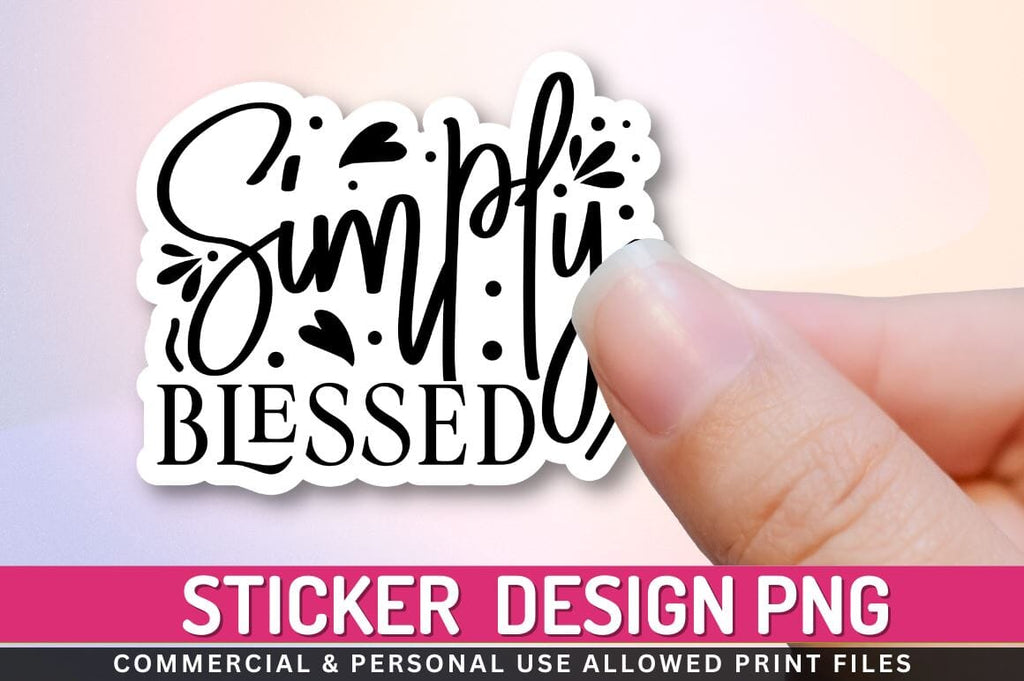 Simply blessed Sublimation PNG - So Fontsy
