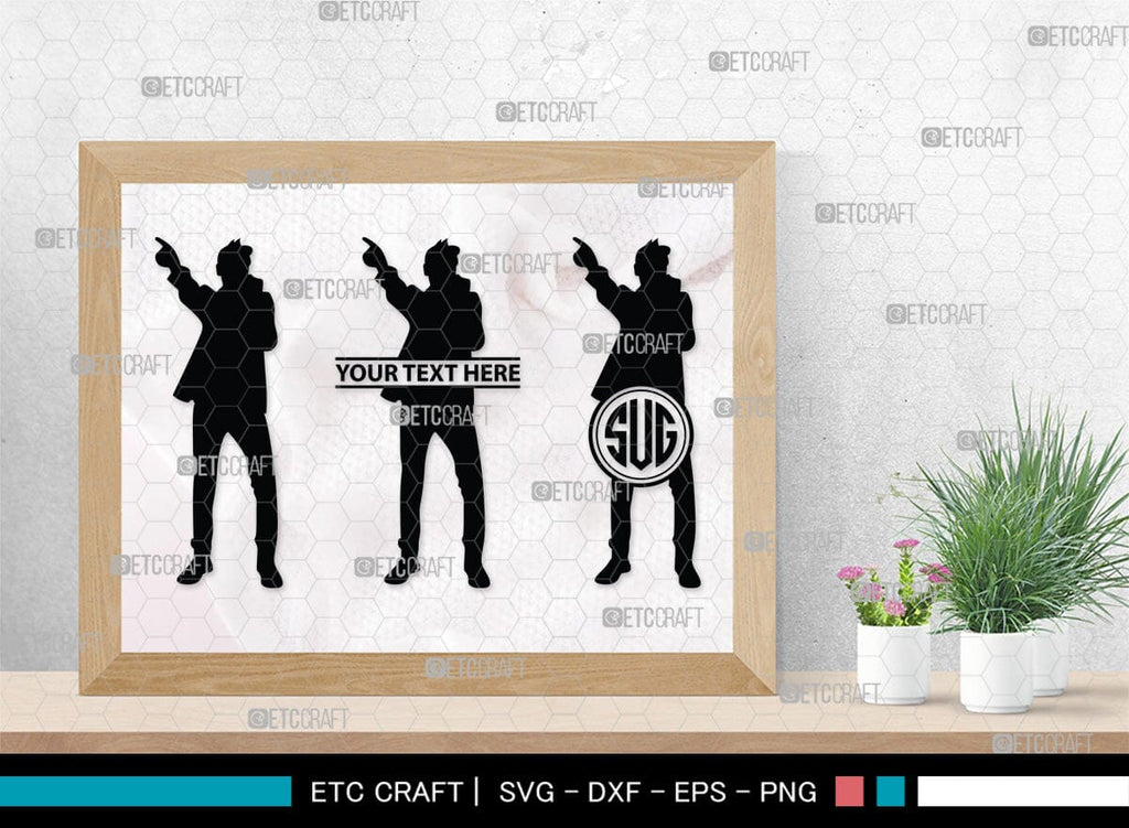 Singer Monogram, Singer Silhouette, Singer SVG, Singing People Svg ...