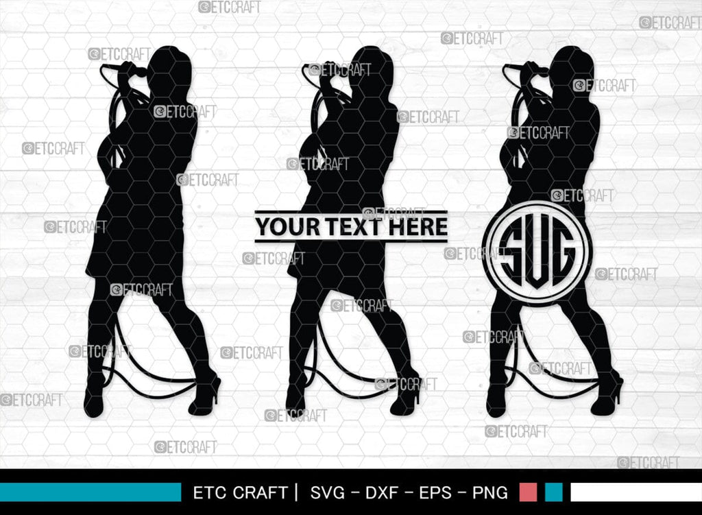 Singer Monogram, Singer Silhouette, Singer SVG, Singing People Svg ...