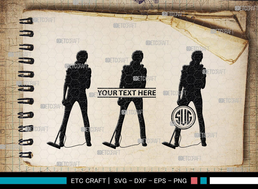 Singer Monogram, Singer Silhouette, Singer SVG, Singing People Svg ...