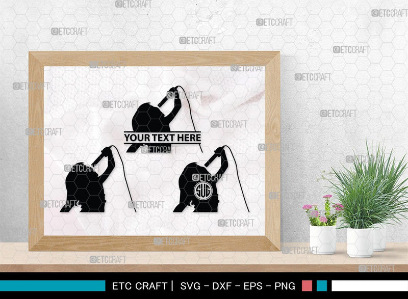 Singer Monogram, Singer Silhouette, Singer SVG, Singing People Svg ...