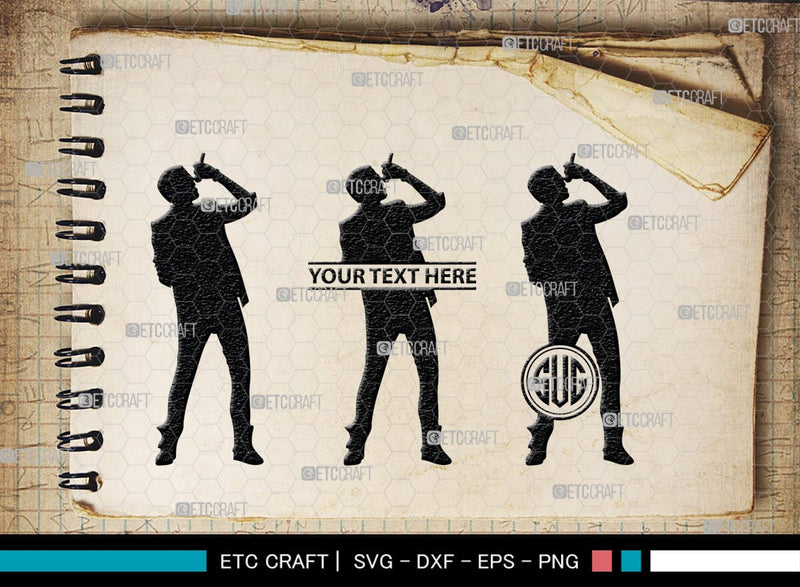 Singer Monogram, Singer Silhouette, Singer SVG, Singing People Svg ...