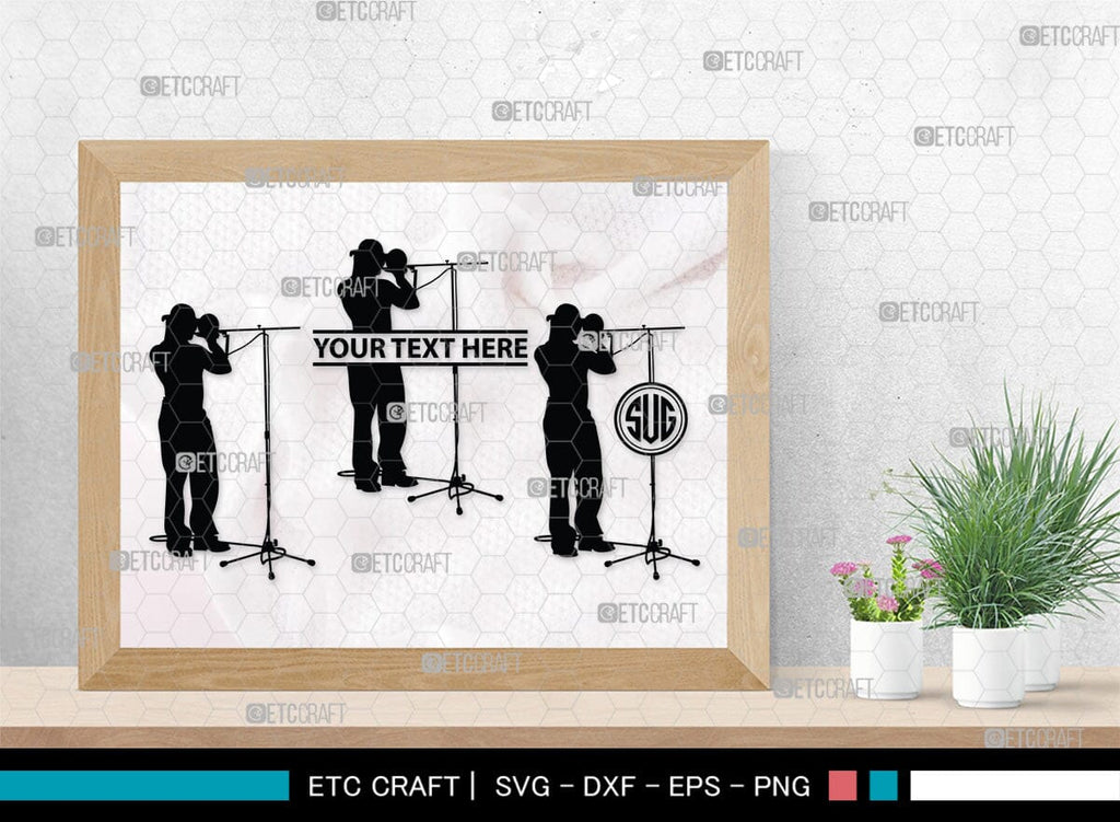 Singer Monogram, Singer Silhouette, Singer SVG, Singing People Svg ...