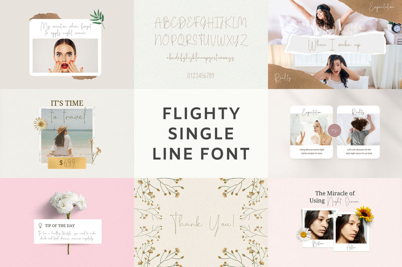 Single Line Font Bundle Vol 1 - So Fontsy
