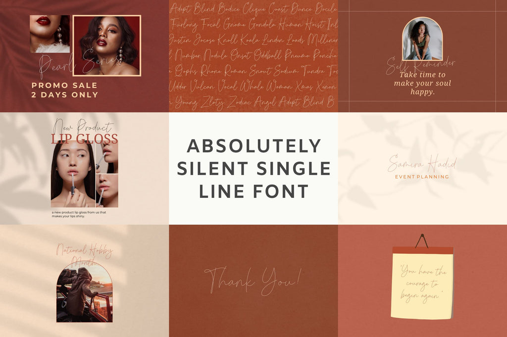 Single Line Font Bundle Vol 1 - So Fontsy