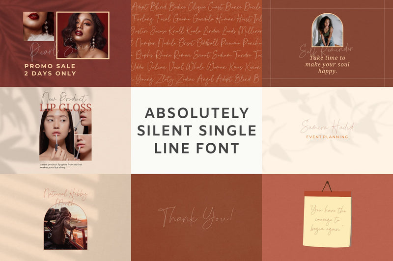 Single Line Font Bundle Vol 1 - So Fontsy