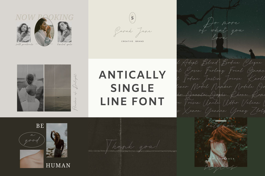 Single Line Font Bundle Vol 1 - So Fontsy
