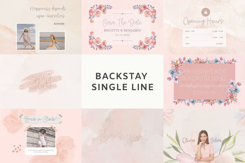 Single Line Font Bundle Vol 2 - So Fontsy