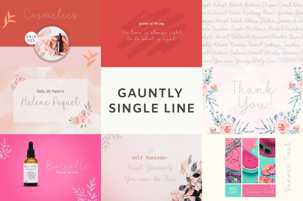 Single Line Font Bundle Vol 2 - So Fontsy