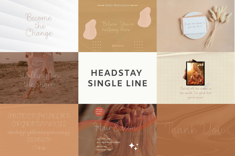 Single Line Font Bundle Vol 2 - So Fontsy