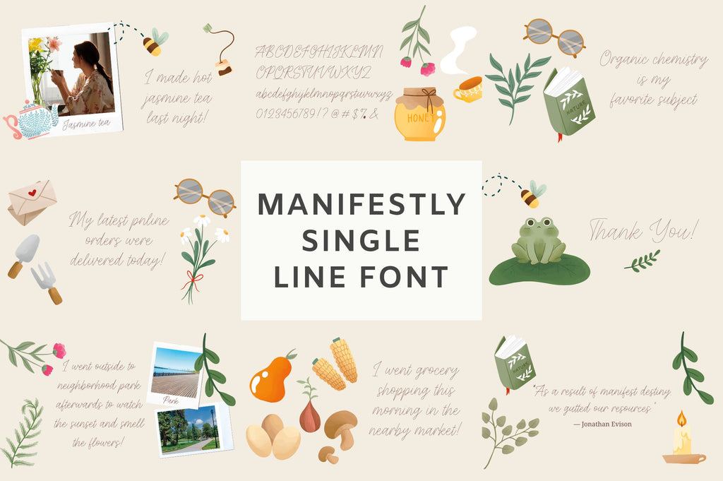 Single Line Font Bundle Vol 2 - So Fontsy