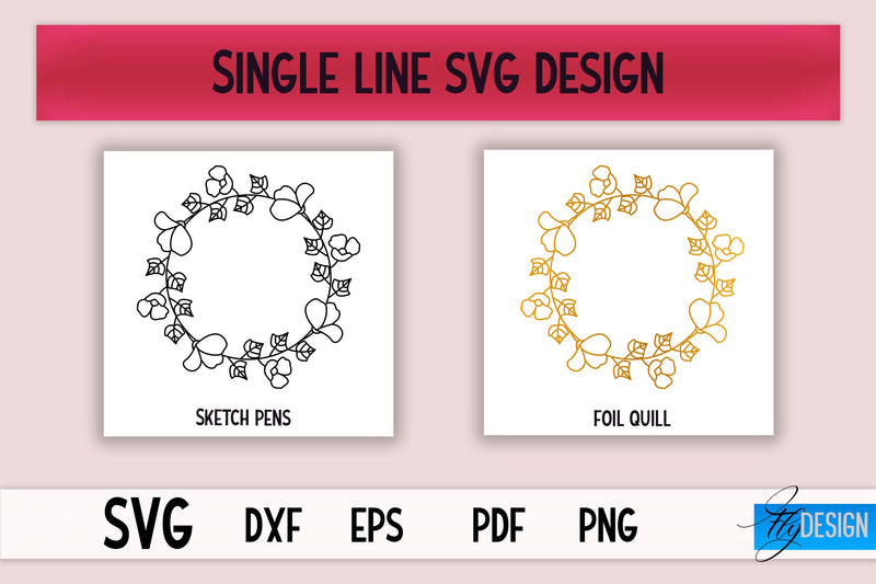 Single Line SVG Bundle | Foil Quill Designs | Outline Design - So Fontsy