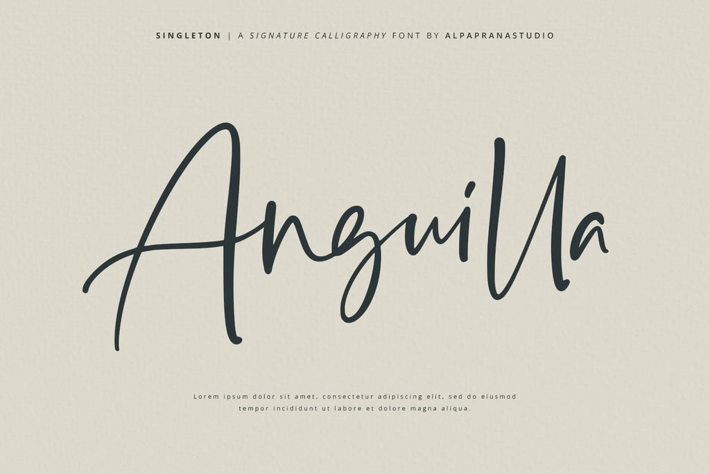 Singleton - Signature Font - So Fontsy