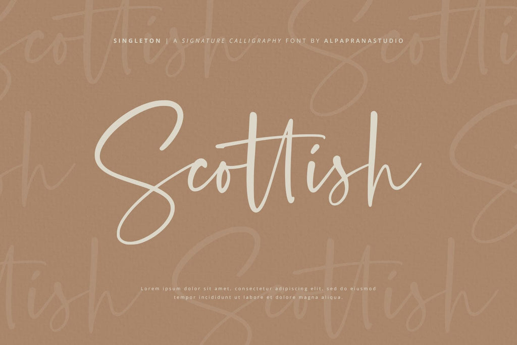 Singleton - Signature Font - So Fontsy