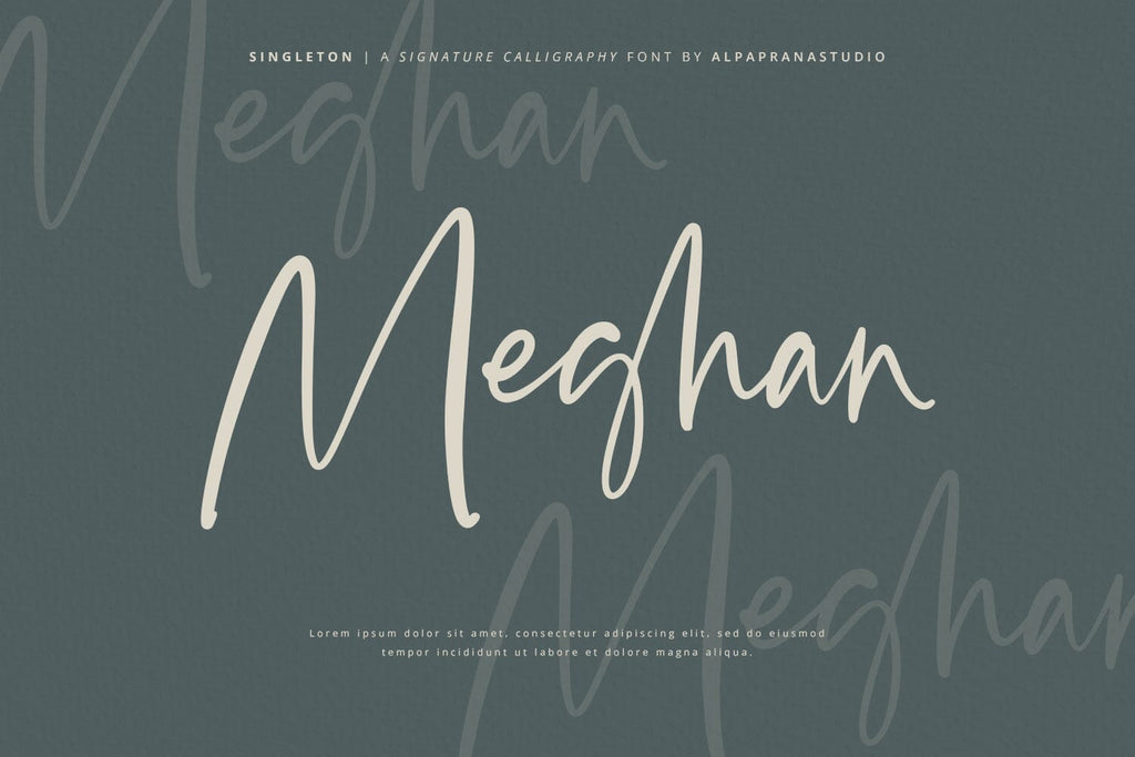 Singleton - Signature Font - So Fontsy