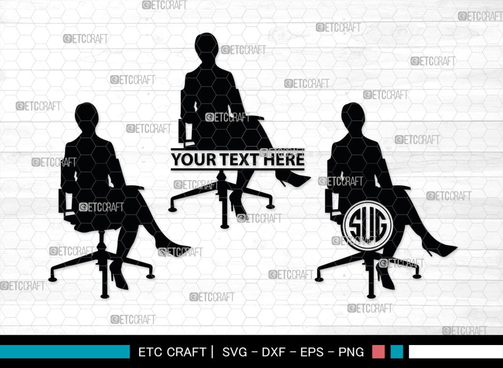 Sitting People Monogram, Sitting People Silhouette, Sitting People SVG ...