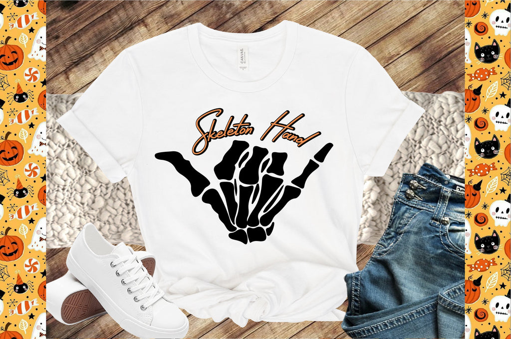Skeleton Hand Halloween SVG Design - So Fontsy