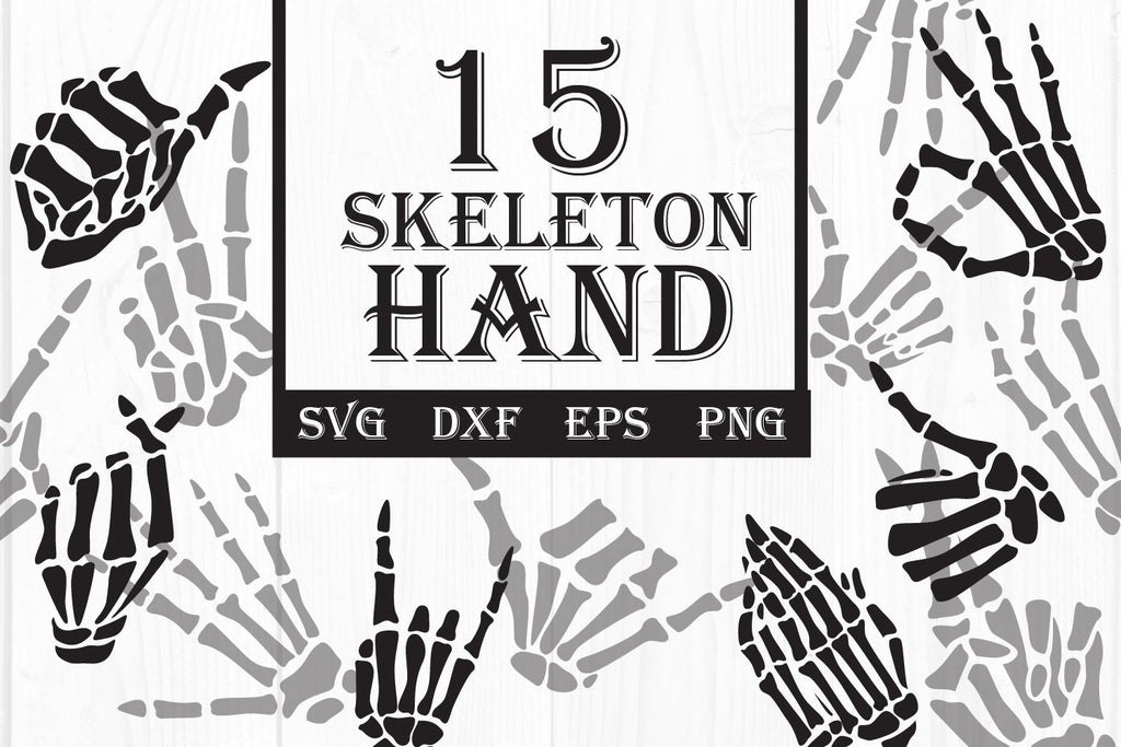 skeleton hand svg - So Fontsy