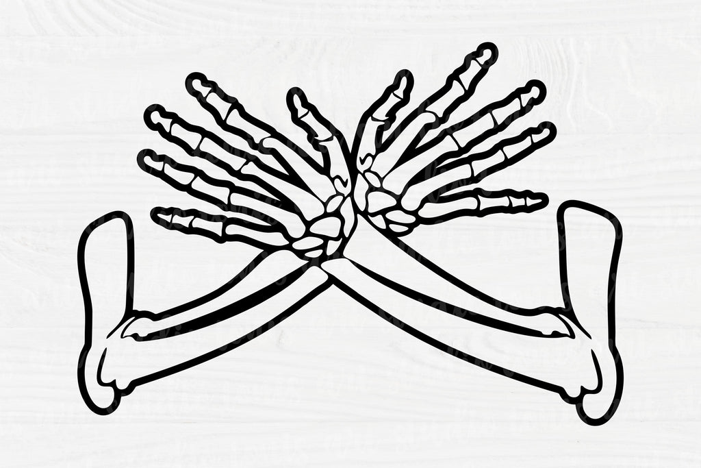 Skeleton Hands SVG - Skeleton Svg - Halloween Cut File - Skull Sleleton ...