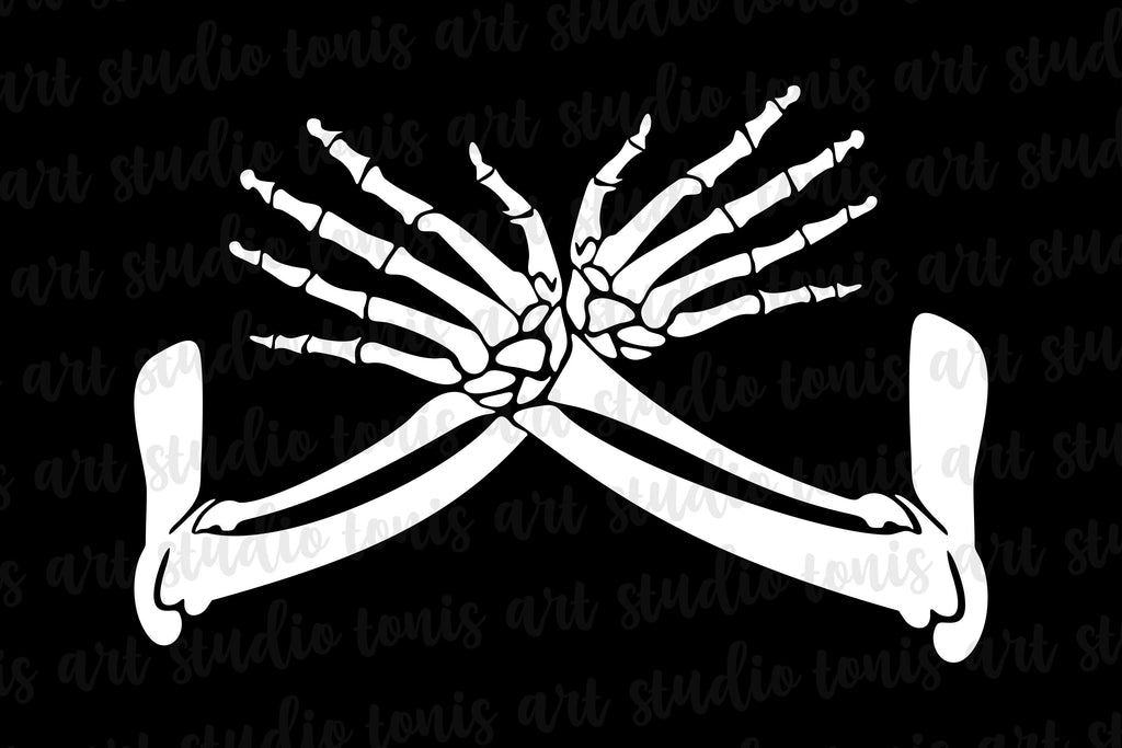 Skeleton Hands SVG - Skeleton Svg - Halloween Cut File - Skull Sleleton ...