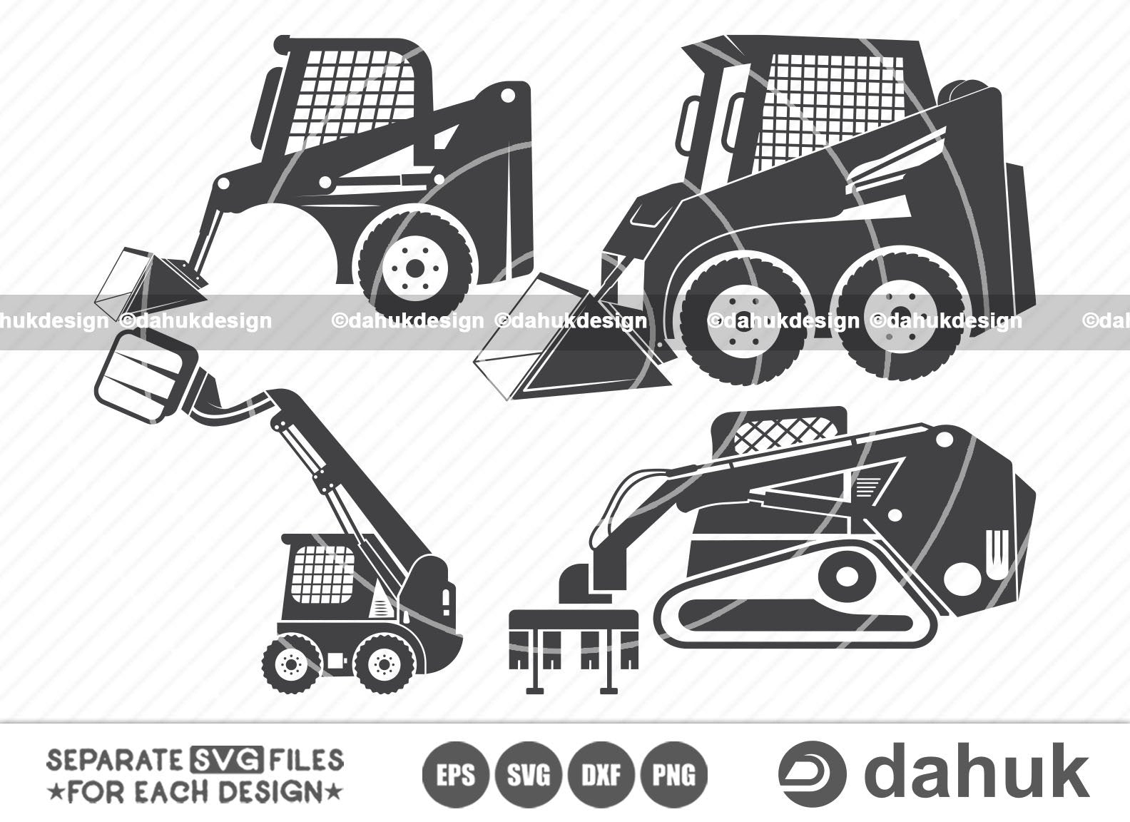 Bobcat Skid Loader Clip Art
