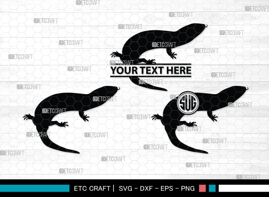 Skink Monogram, Skink Silhouette, Skink SVG, Skink Reptile Svg, Skink ...