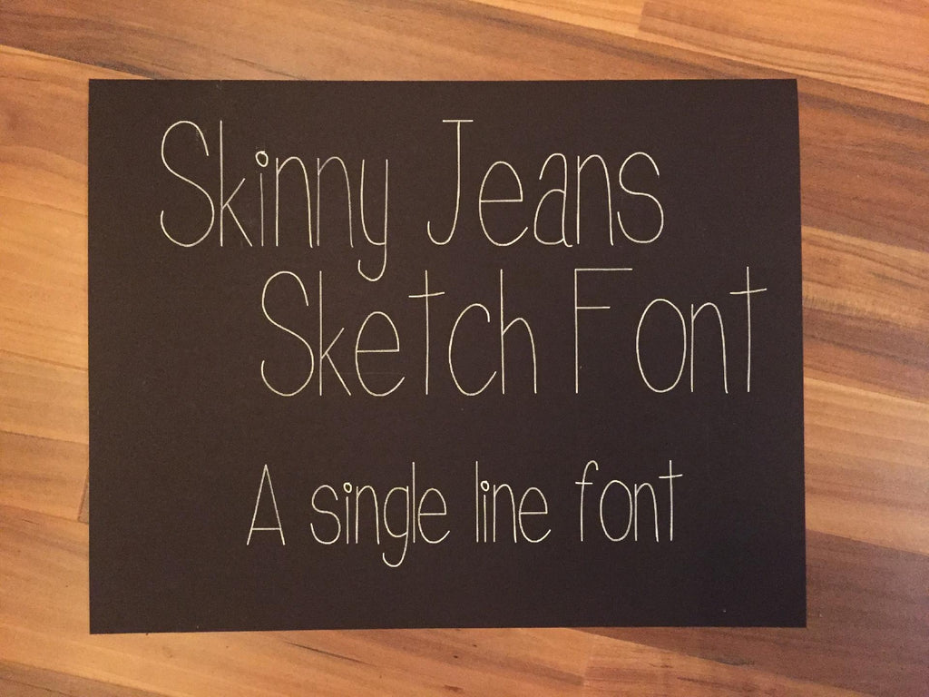 Skinny Jeans Sketch True Type Font (TTF) - So Fontsy