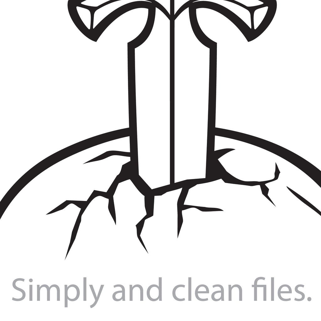 Skull Dagger Knife. Cut files for Cricut. Clip Art silhouette (eps, svg ...