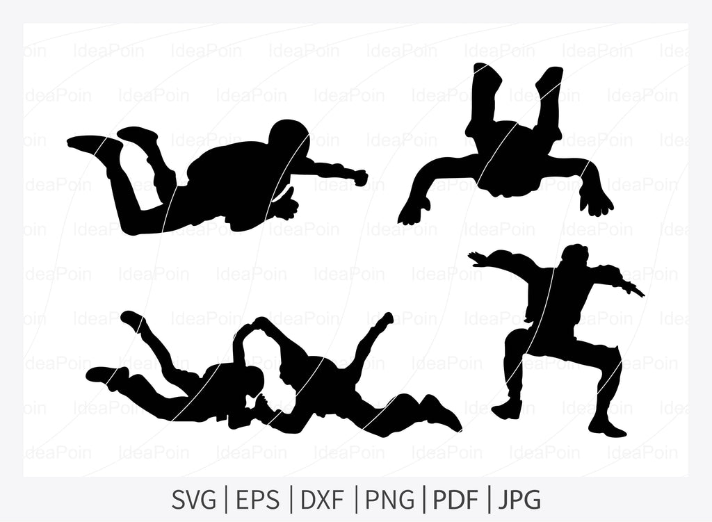 Sky Diving svg, skydiving sport svg, Parachute Svg, Sky Diving ...