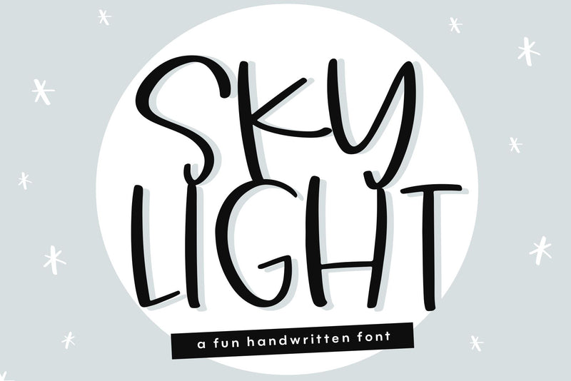 Skylight - Fun Handwritten Font - So Fontsy