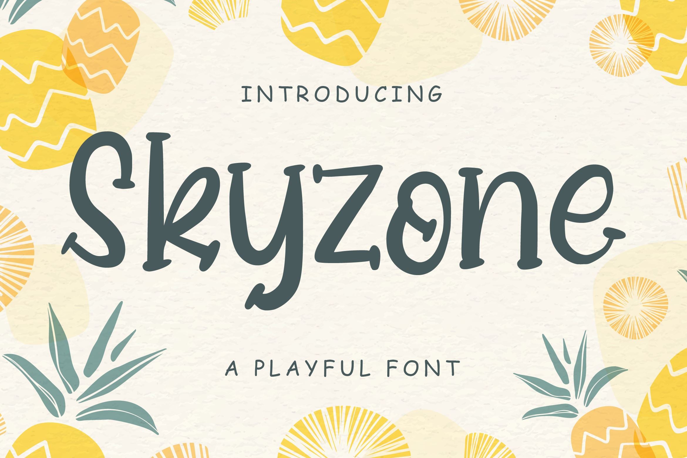 Skyzone - Playful Handwritten font - So Fontsy