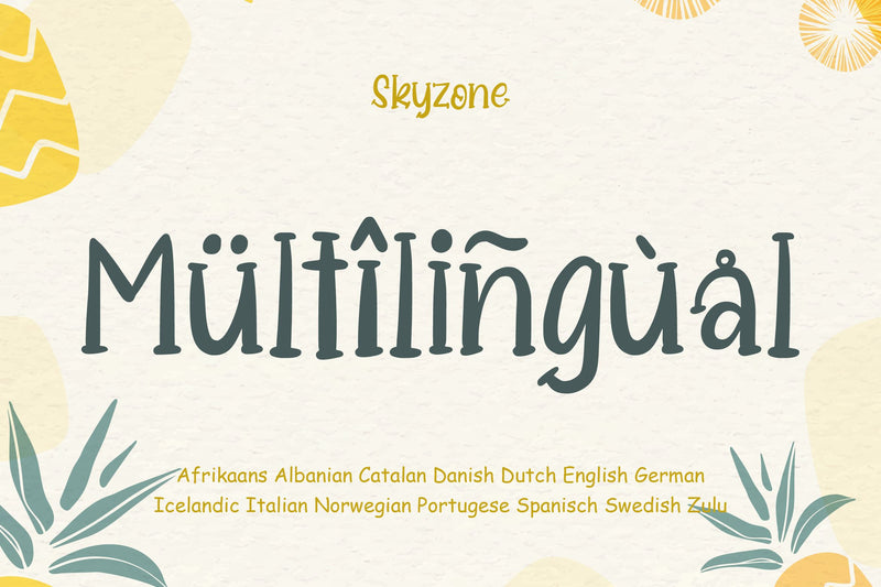 Skyzone - Playful Handwritten font - So Fontsy