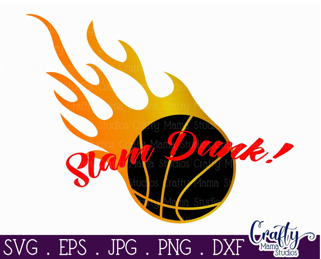 Slam Dunk Svg - Basketball - So Fontsy