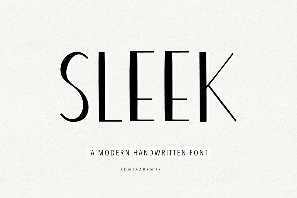 Sleek | Modern Clean Handwritten Font - So Fontsy
