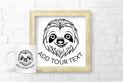 Sloth SVG | Funny Sloth Face SVG | Cute Animals Cut File - So Fontsy