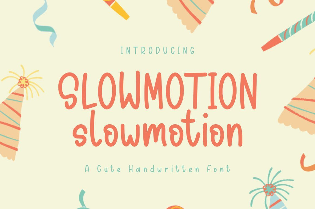 Slowmotion - A Cute Handwritten Font - So Fontsy