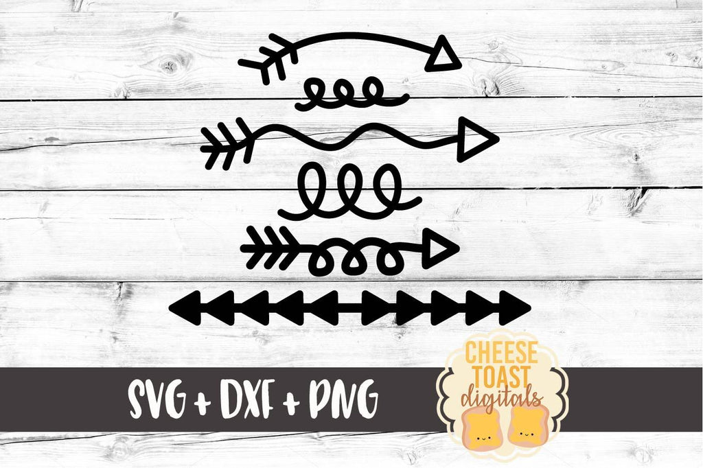 Small Arrow Bundle - Arrow SVG PNG DXF Cut Files - So Fontsy