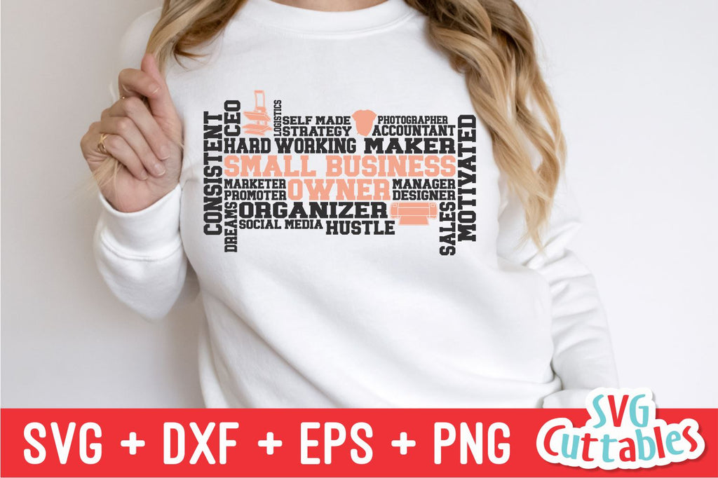 Small Business Owner Word Art svg - Cut File - Small Business - svg ...