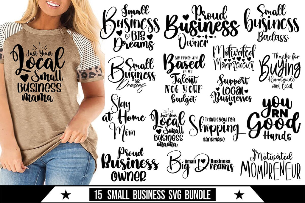 Small Business SVG Bundle, Motivational svg - So Fontsy