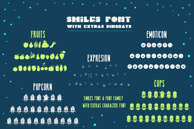 Smiles font family - So Fontsy