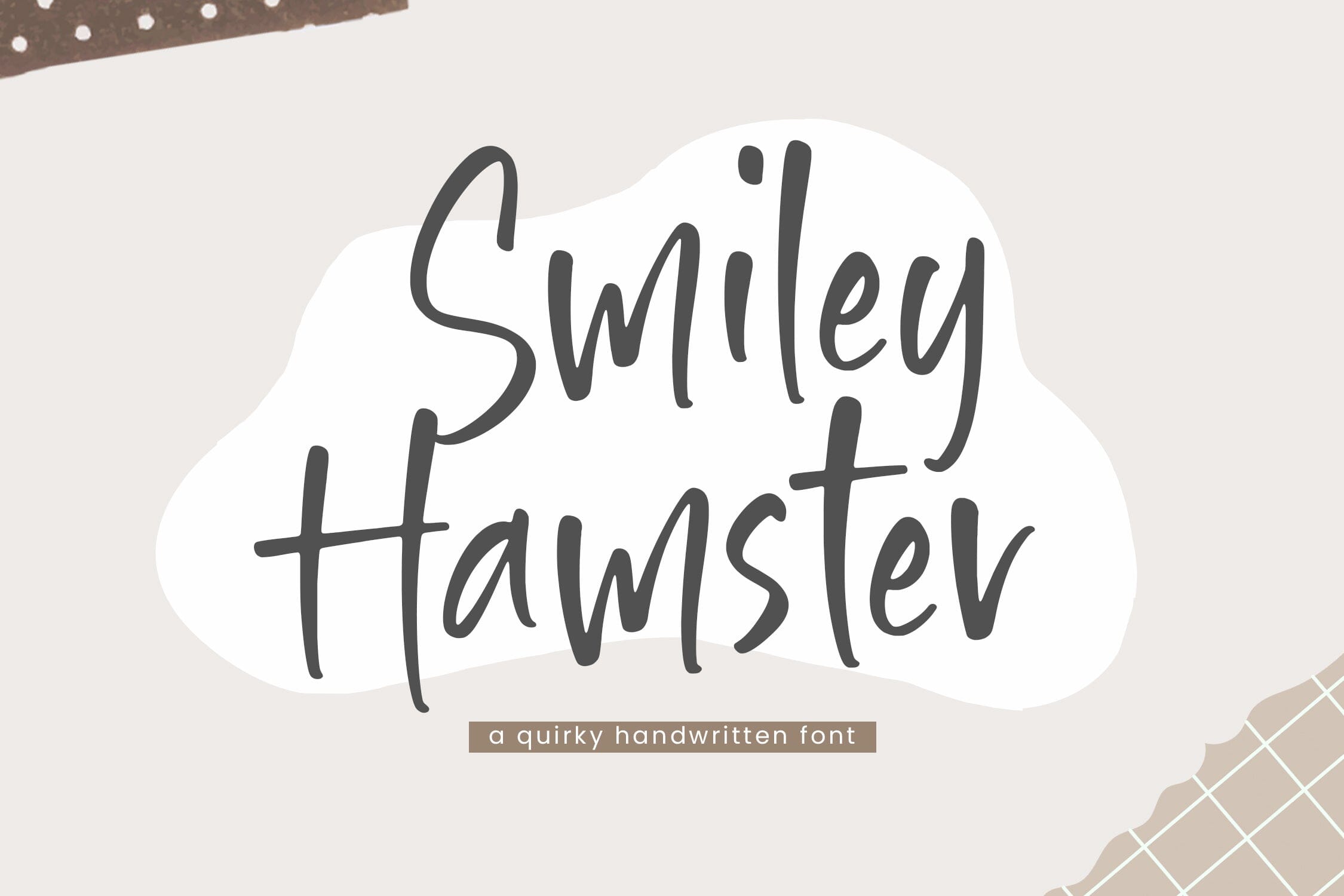 Smiley Hamster - Handwritten font - So Fontsy
