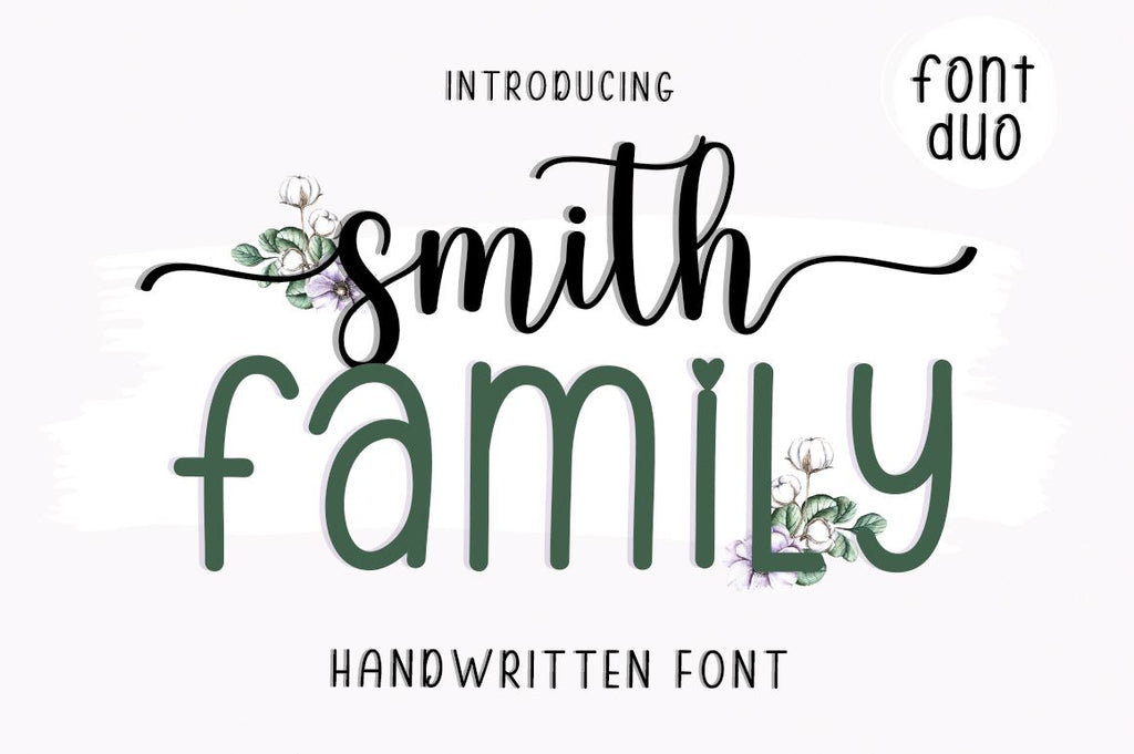 Smith Family font duo - So Fontsy