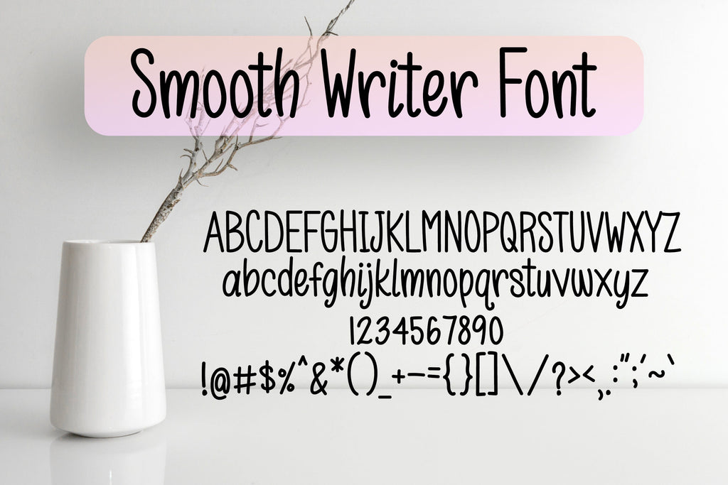 Smooth Writer Font - So Fontsy
