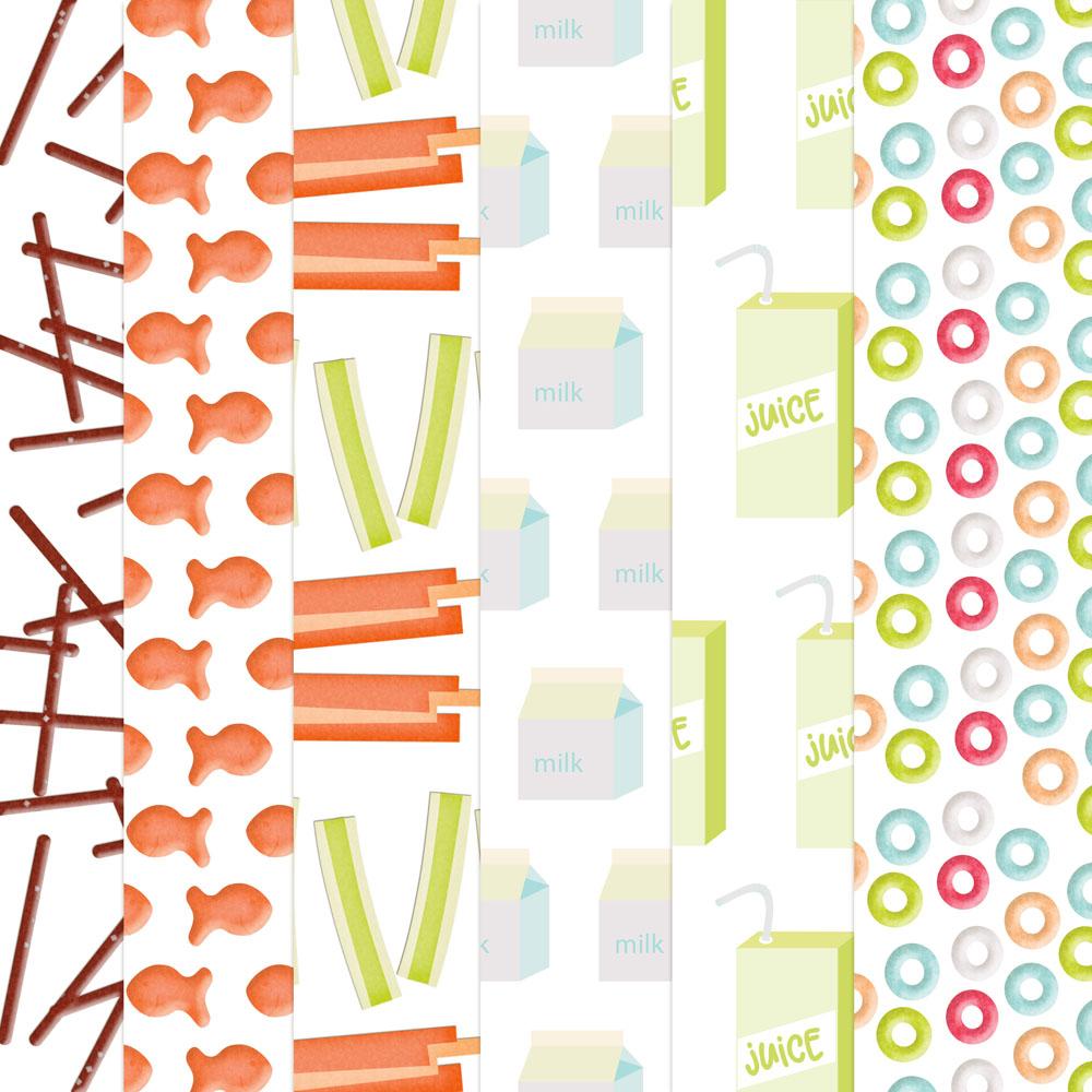 Snack Time Papers - So Fontsy