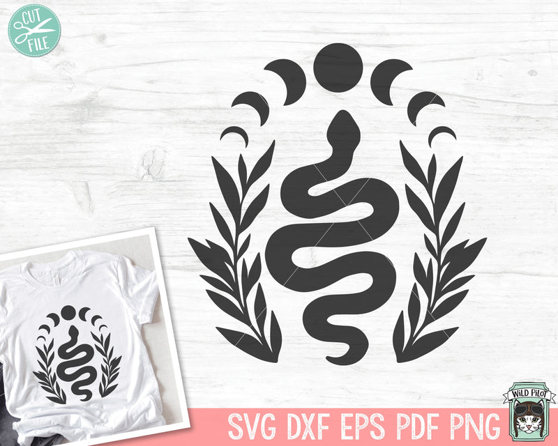 Snake SVG file, Reptile SVG, Moon Phases SVG, Snake png, Snake Clipart ...