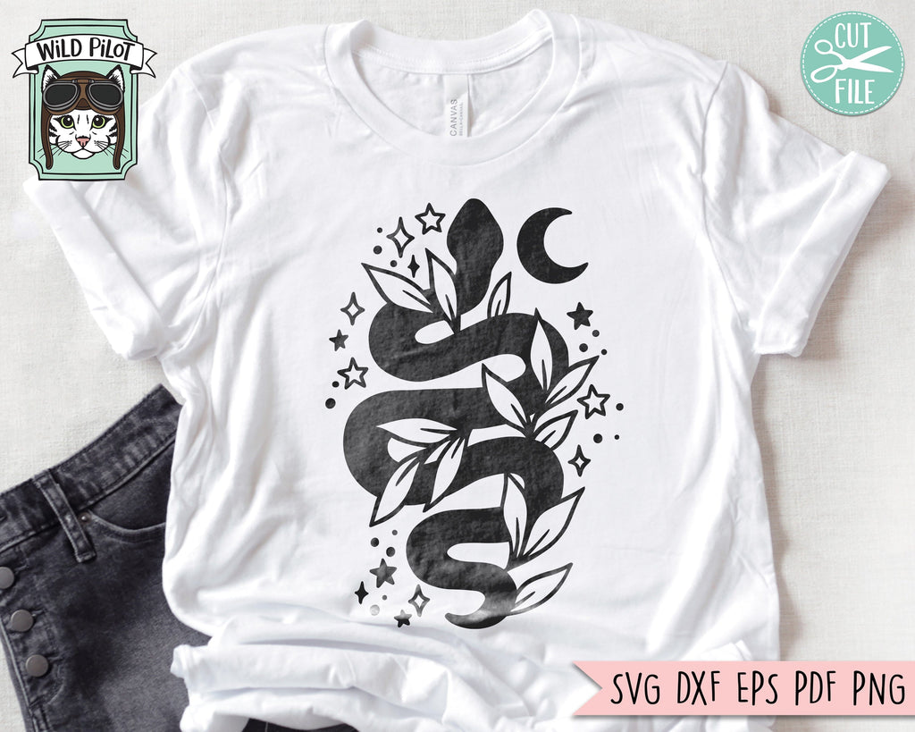 Snake SVG file, Reptile SVG, Snake PNG, Snake Clipart, Mystical svg ...