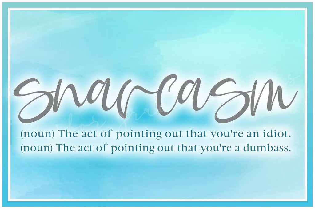 Snarky Sarcastic Words Definition Bundle SVG Files for Cricut ...