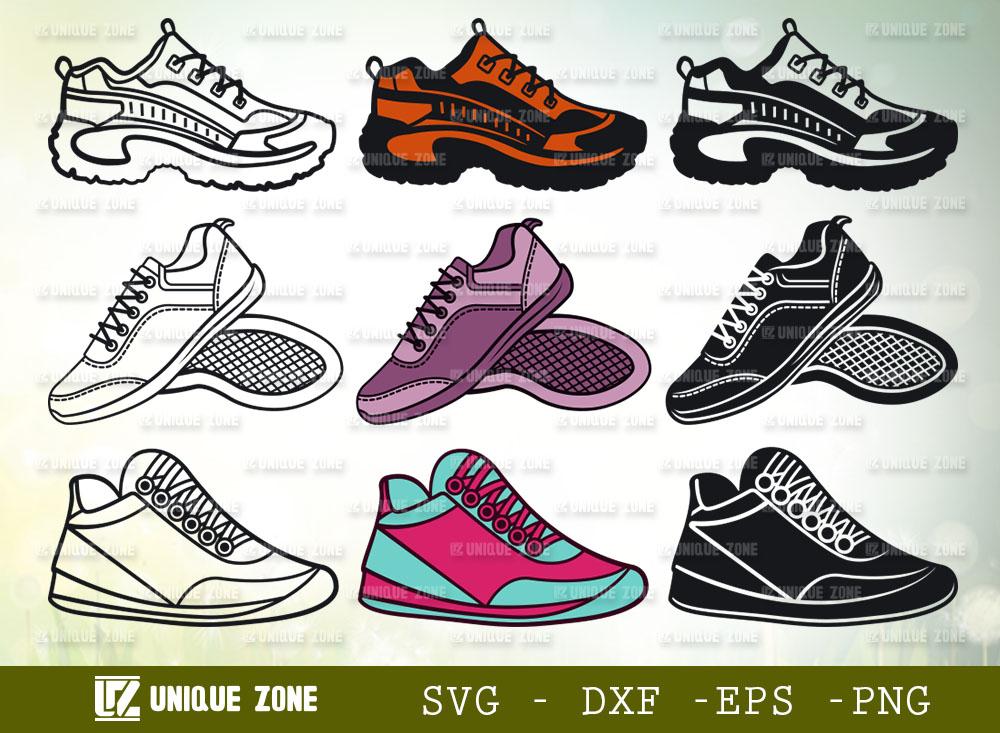 Sneakers SVG Bundle | Sneakers Svg | Shoes Svg | Running Shoes Svg ...